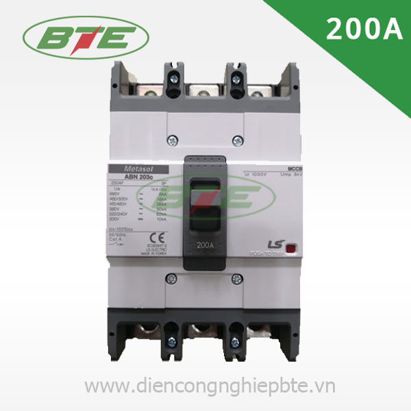 Aptomat MCCB ABN203c 3P 200A 30kA LS - Điện công nghiệp BTE